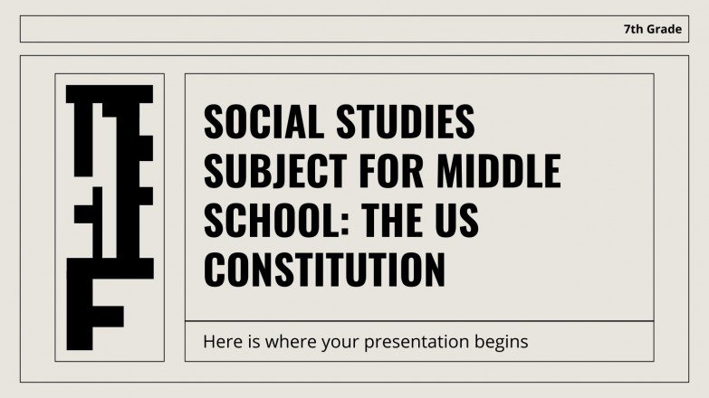Social Studies: The US Constitution | Google Slides & PPT