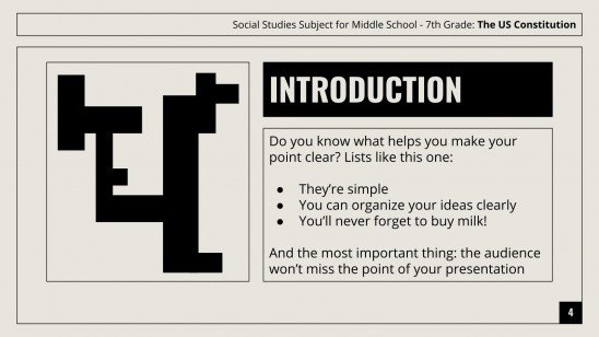 Social Studies: The US Constitution | Google Slides & PPT