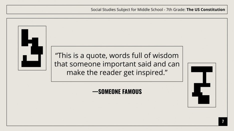 Social Studies: The US Constitution | Google Slides & PPT