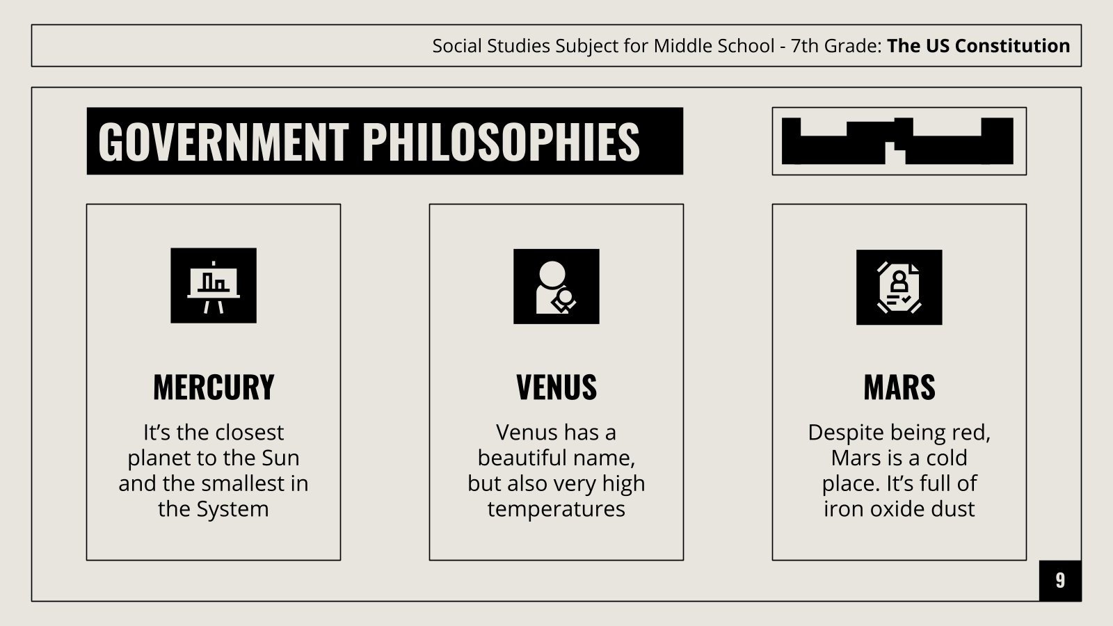 Social Studies: The US Constitution | Google Slides & PPT