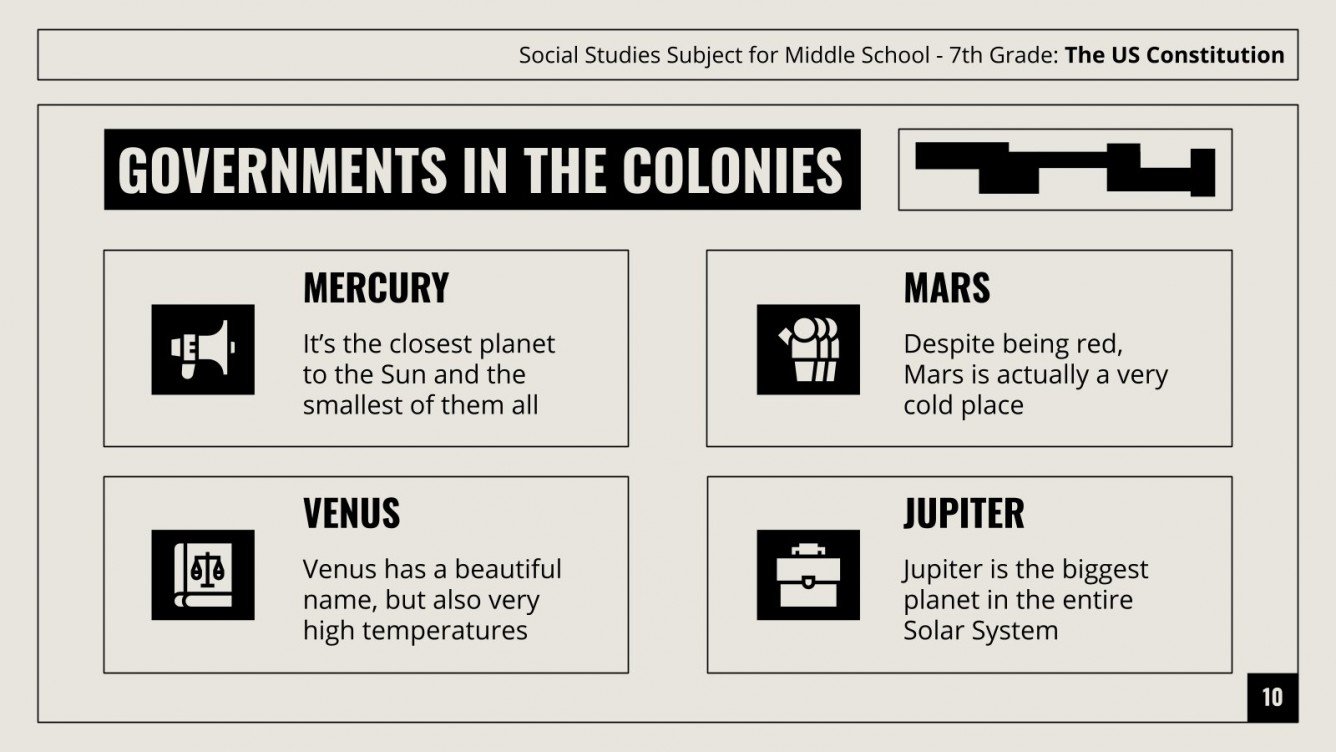 Social Studies: The US Constitution | Google Slides & PPT