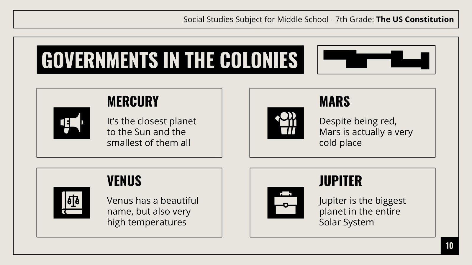 Social Studies: The US Constitution | Google Slides & PPT