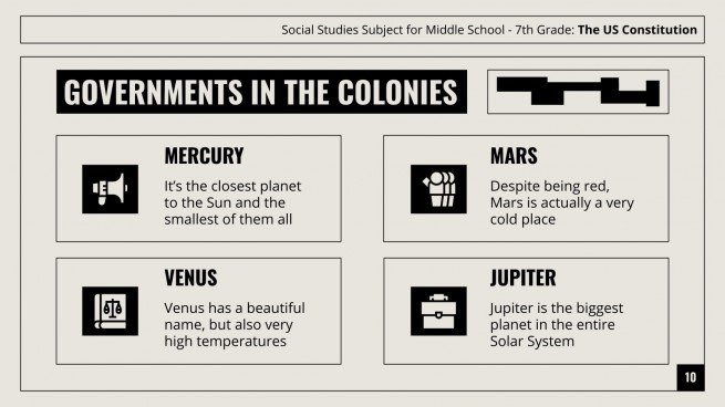 Social Studies: The US Constitution | Google Slides & PPT