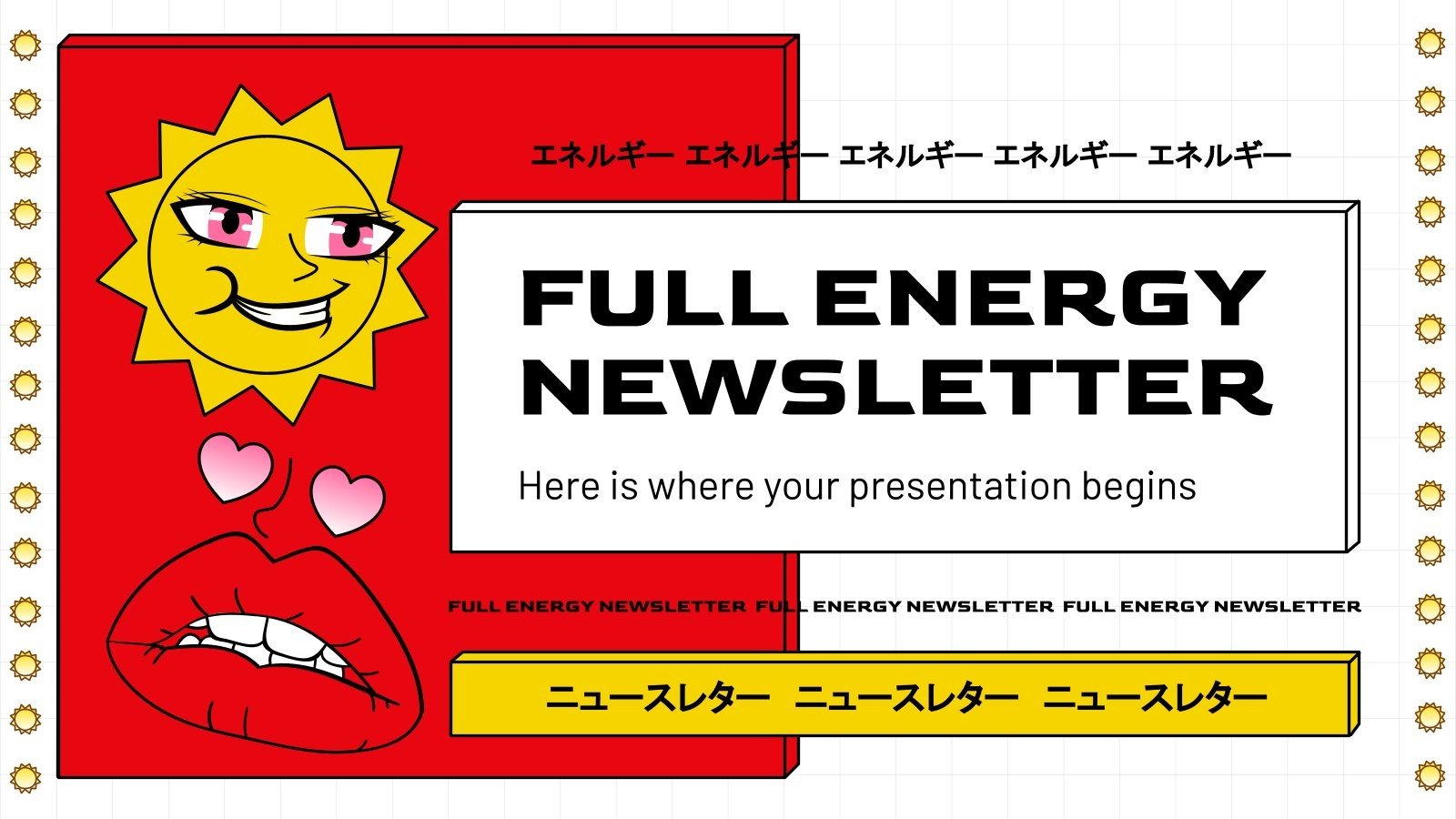 Full Energy Newsletter | Google Slides & PowerPoint template