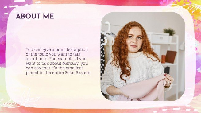 Pastel Watercolor Portfolio | Google Slides & PowerPoint