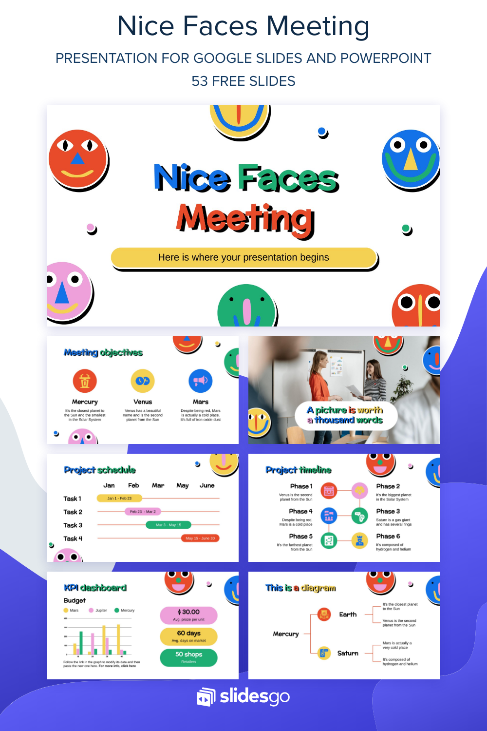 Nice Faces Meeting | Google Slides & PowerPoint template
