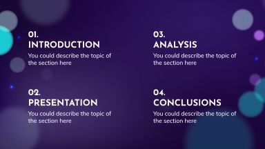 Bokeh Lights Google Slides and PowerPoint template