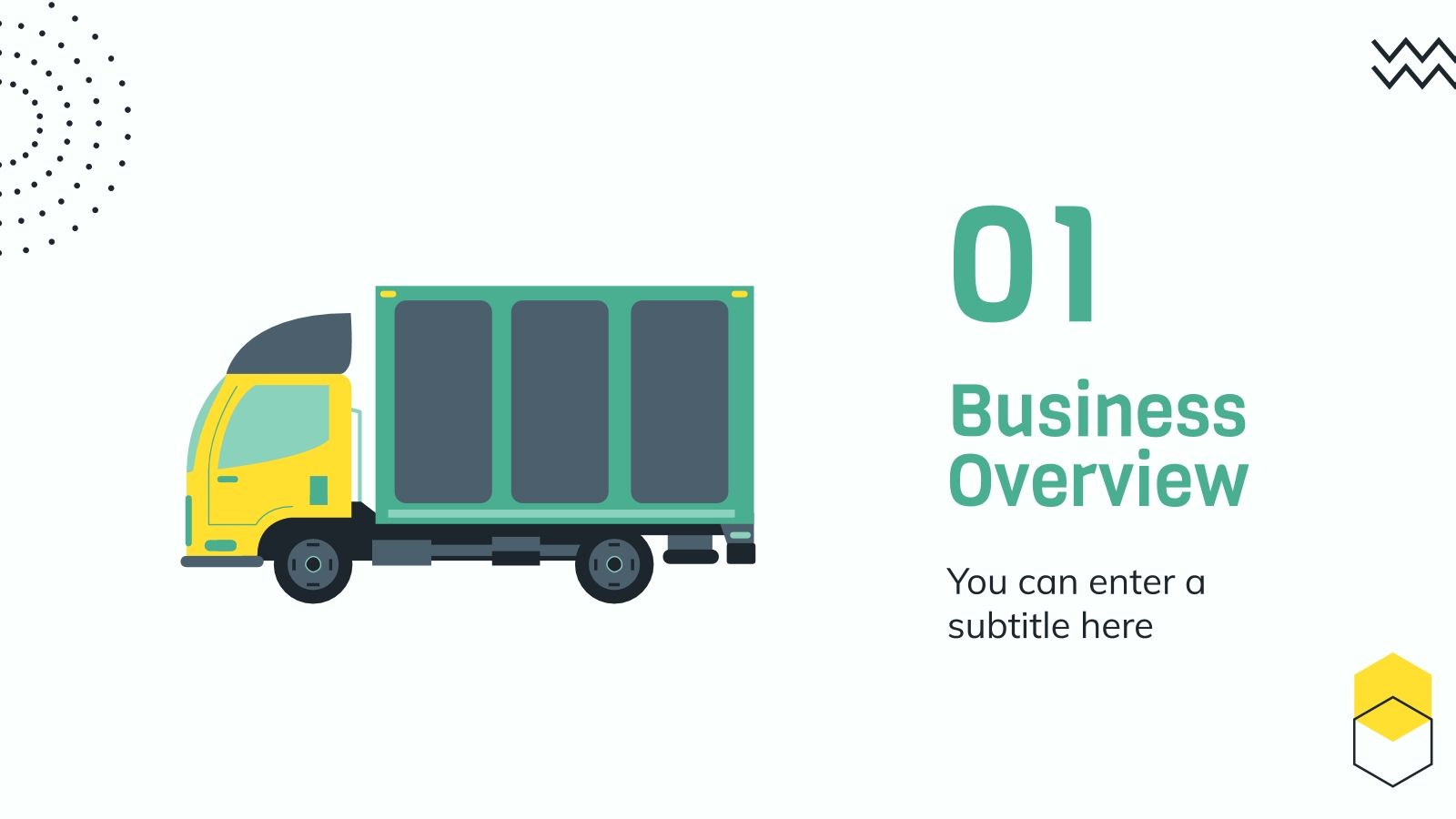 Trucking Business Plan Google Slides and PowerPoint template