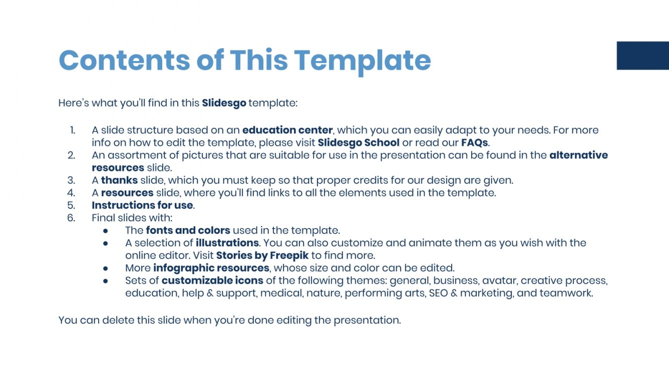 Health Education Center Slides theme and PowerPoint template