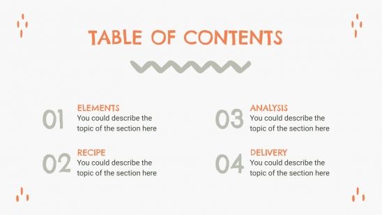 Food Recipe Google Slides theme and PowerPoint template