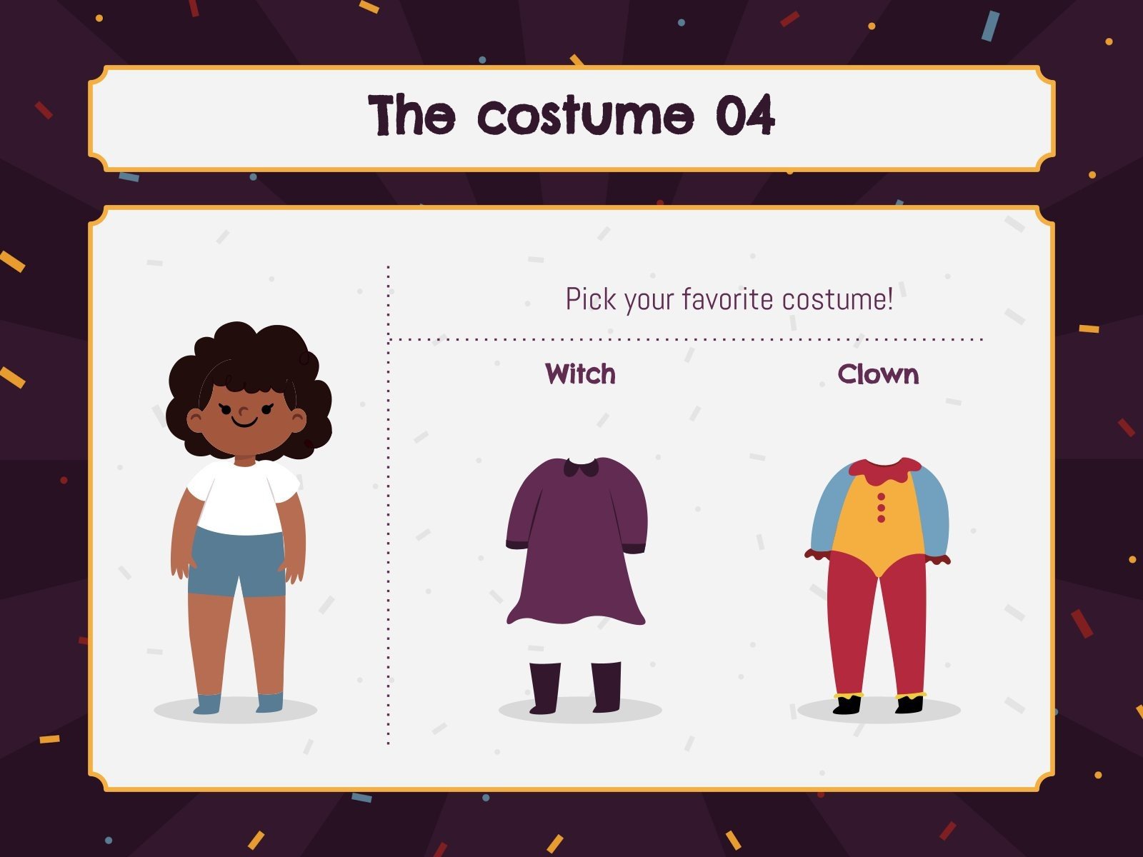 Choose Your Carnival Costume! | Google Slides & PowerPoint