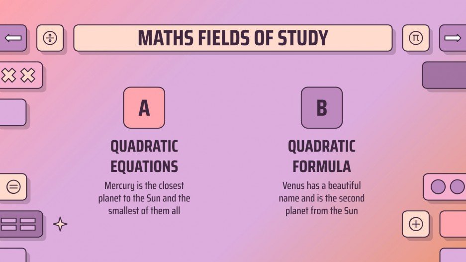 Math: Quadratic Equations | Google Slides & PowerPoint