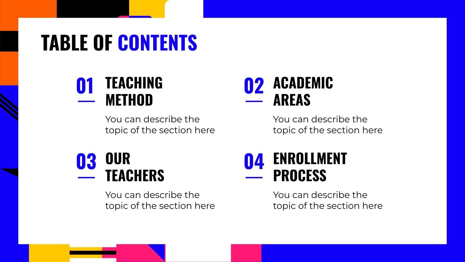 Musical Theater Conservatory | Google Slides & PowerPoint