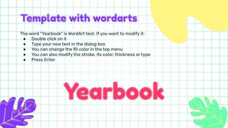 Neon Elementary School Yearbook | Google Slides & PPT