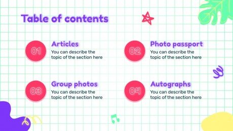 Neon Elementary School Yearbook | Google Slides & PPT
