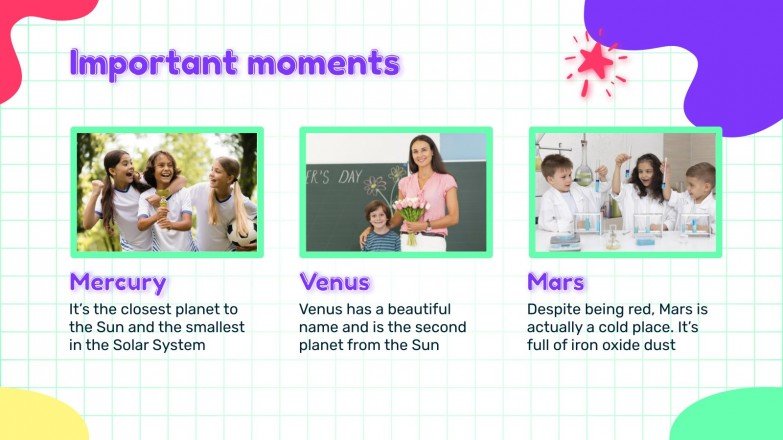 Neon Elementary School Yearbook | Google Slides & PPT