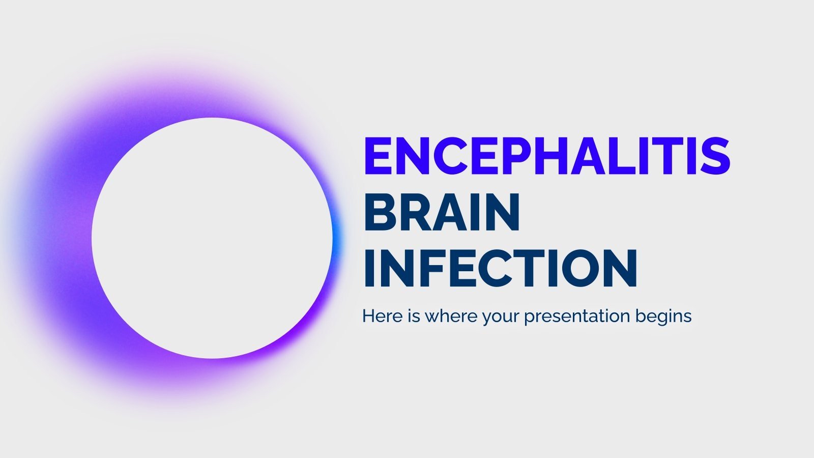 Encephalitis Brain Infection | Google Slides & PowerPoint