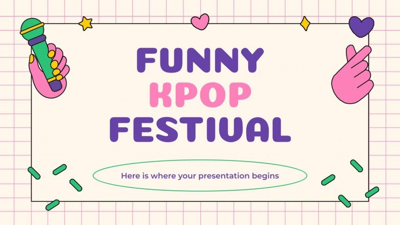 Free K-pop templates for Google Slides and PowerPoint