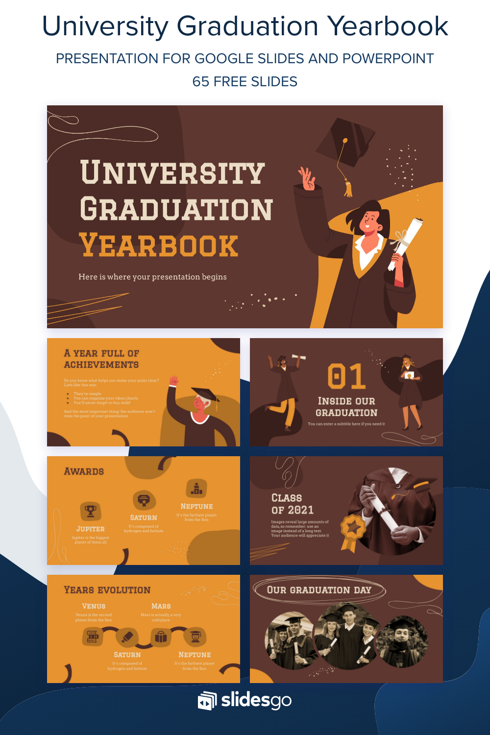 University Graduation Yearbook | Google Slides & PowerPoint