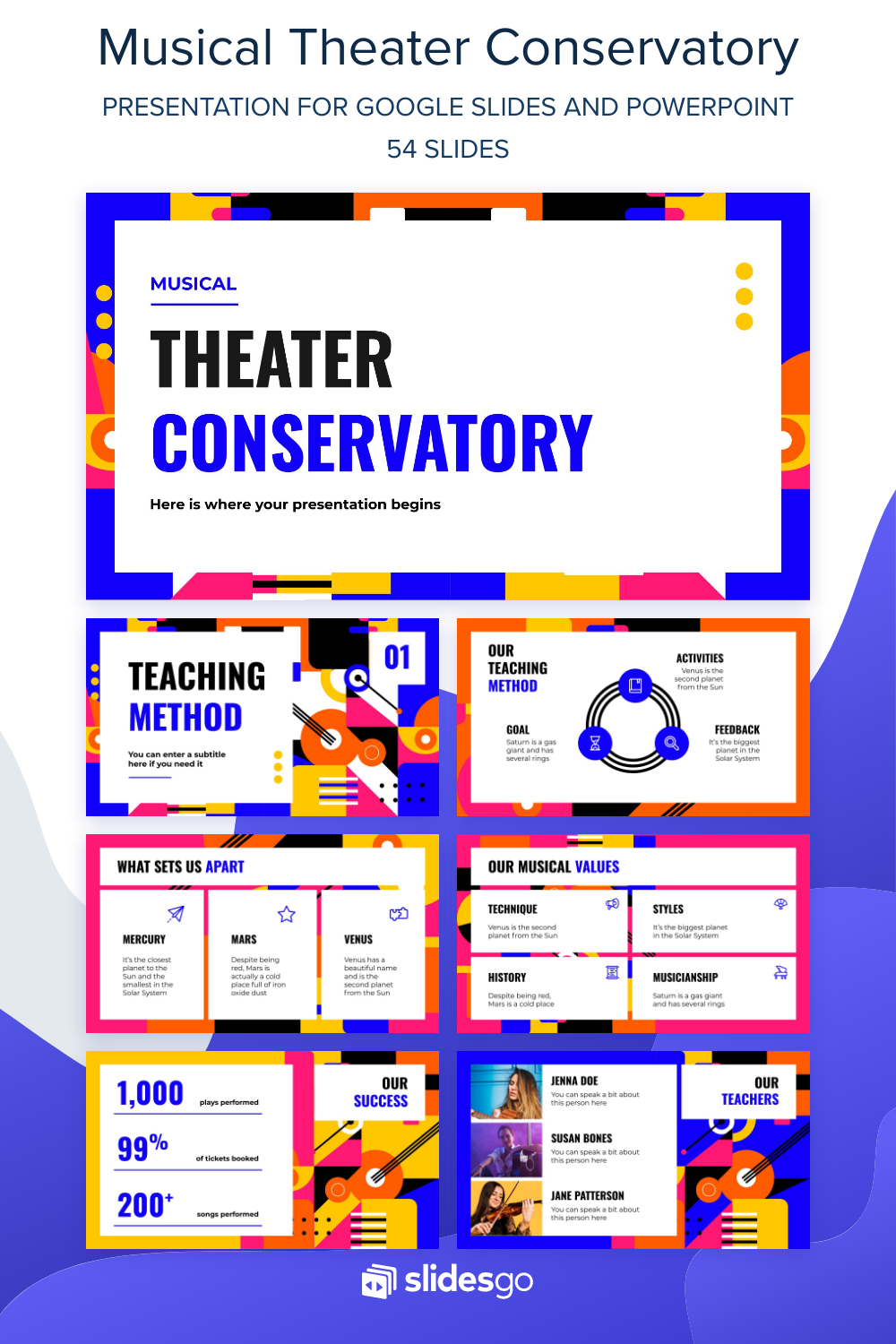Musical Theater Conservatory | Google Slides & PowerPoint