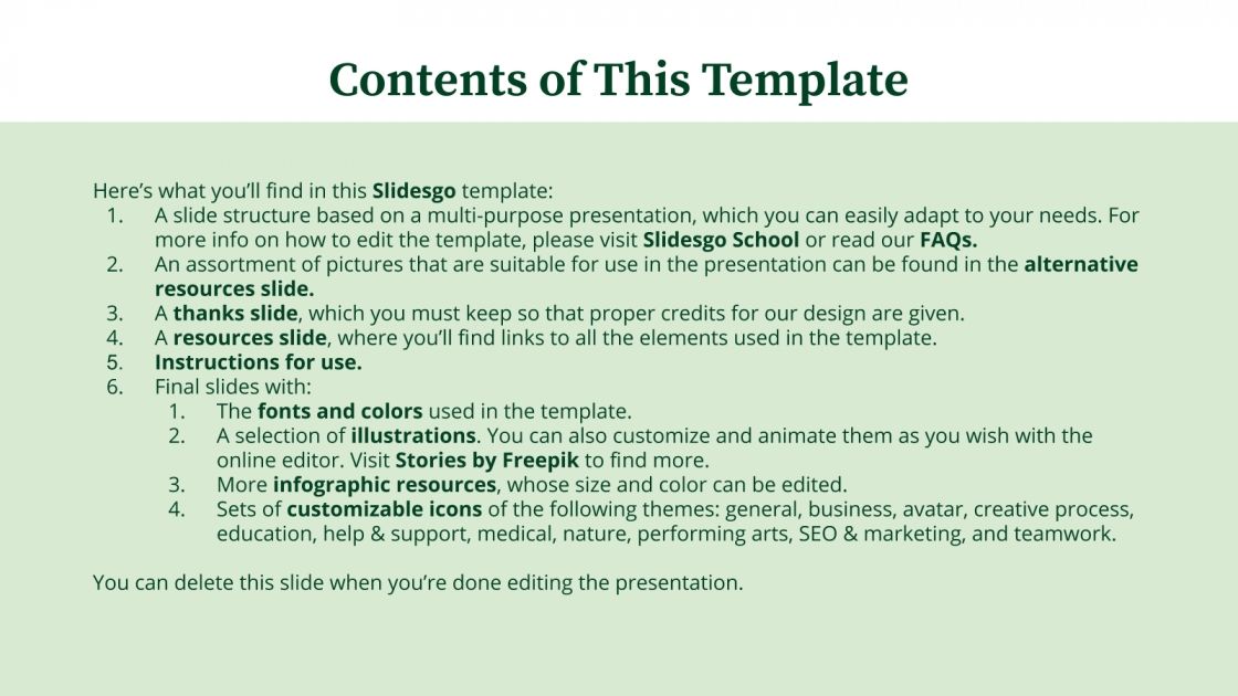 Thème Google Slides et modèle PowerPoint vert inspirant
