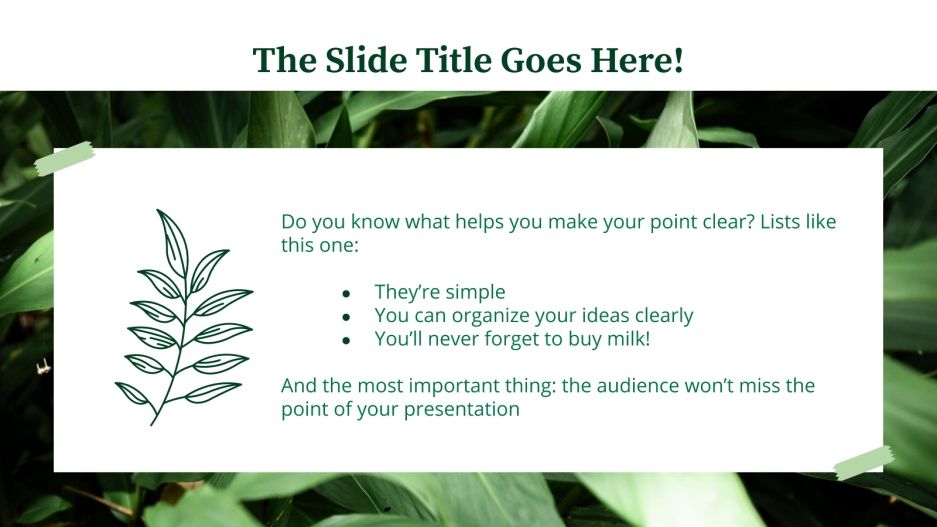 Thème Google Slides et modèle PowerPoint vert inspirant