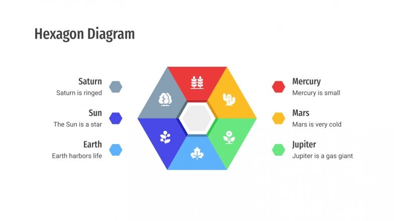 Free Hexagon Infographics for Google Slides and PowerPoint
