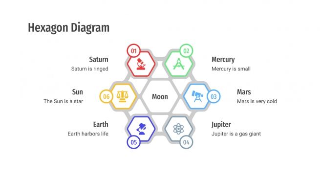 Free Hexagon Infographics for Google Slides and PowerPoint