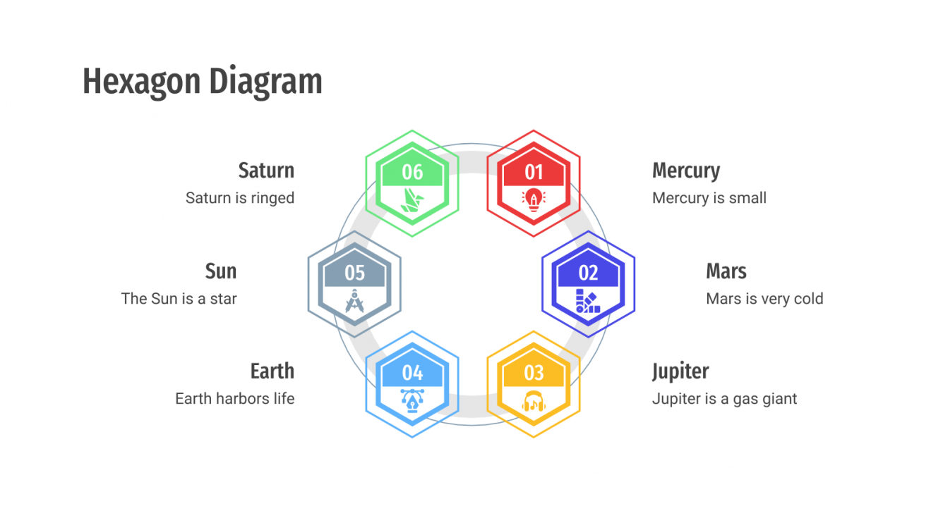 Free Hexagon Infographics for Google Slides and PowerPoint