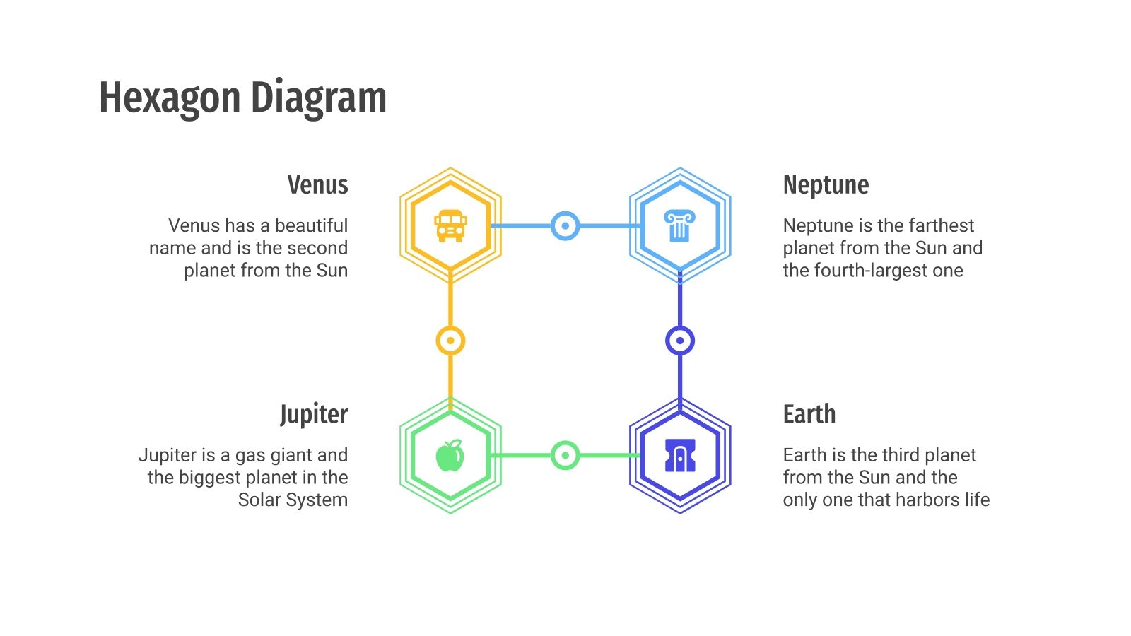 Free Hexagon Infographics for Google Slides and PowerPoint