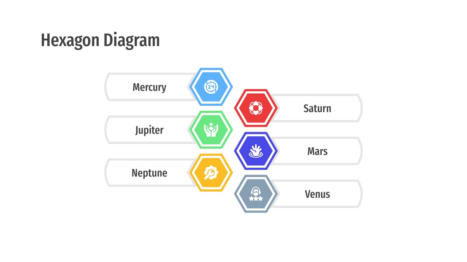 Free Hexagon Infographics for Google Slides and PowerPoint