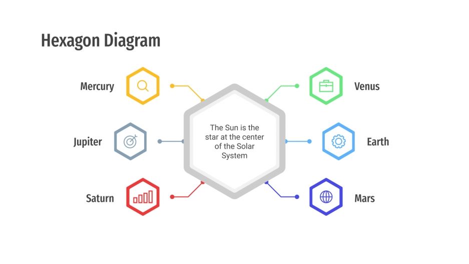 Free Hexagon Infographics for Google Slides and PowerPoint