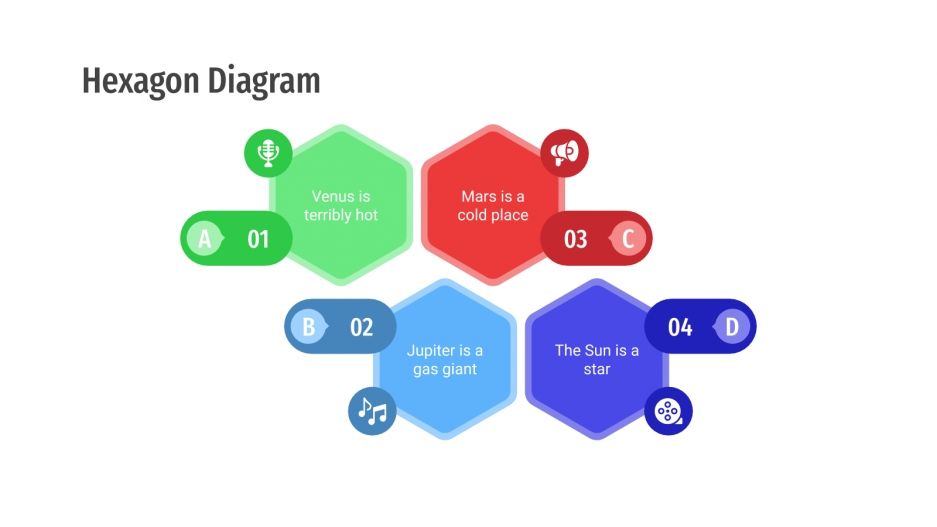 Free Hexagon Infographics for Google Slides and PowerPoint