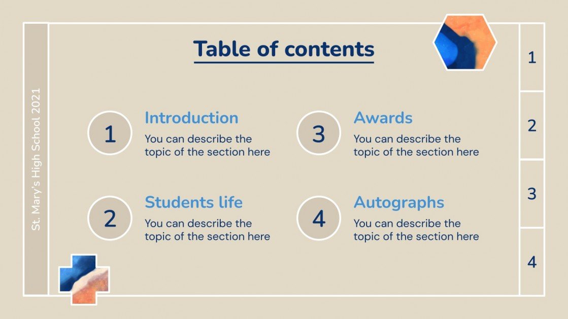 Abstract High School Yearbook | Google Slides & PowerPoint