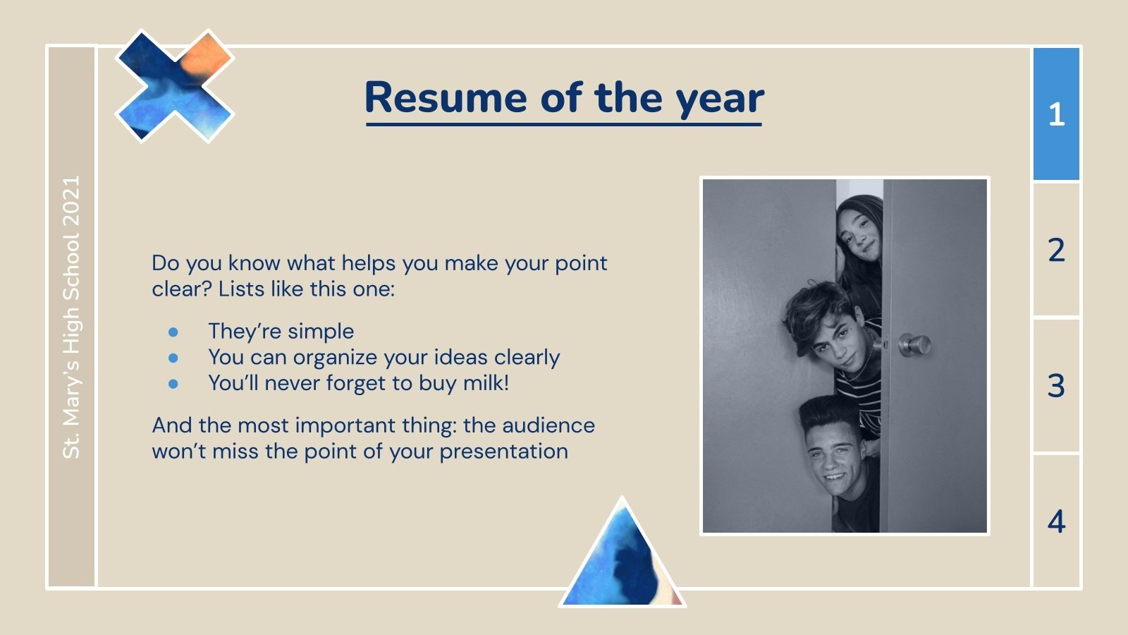 Abstract High School Yearbook | Google Slides & PowerPoint