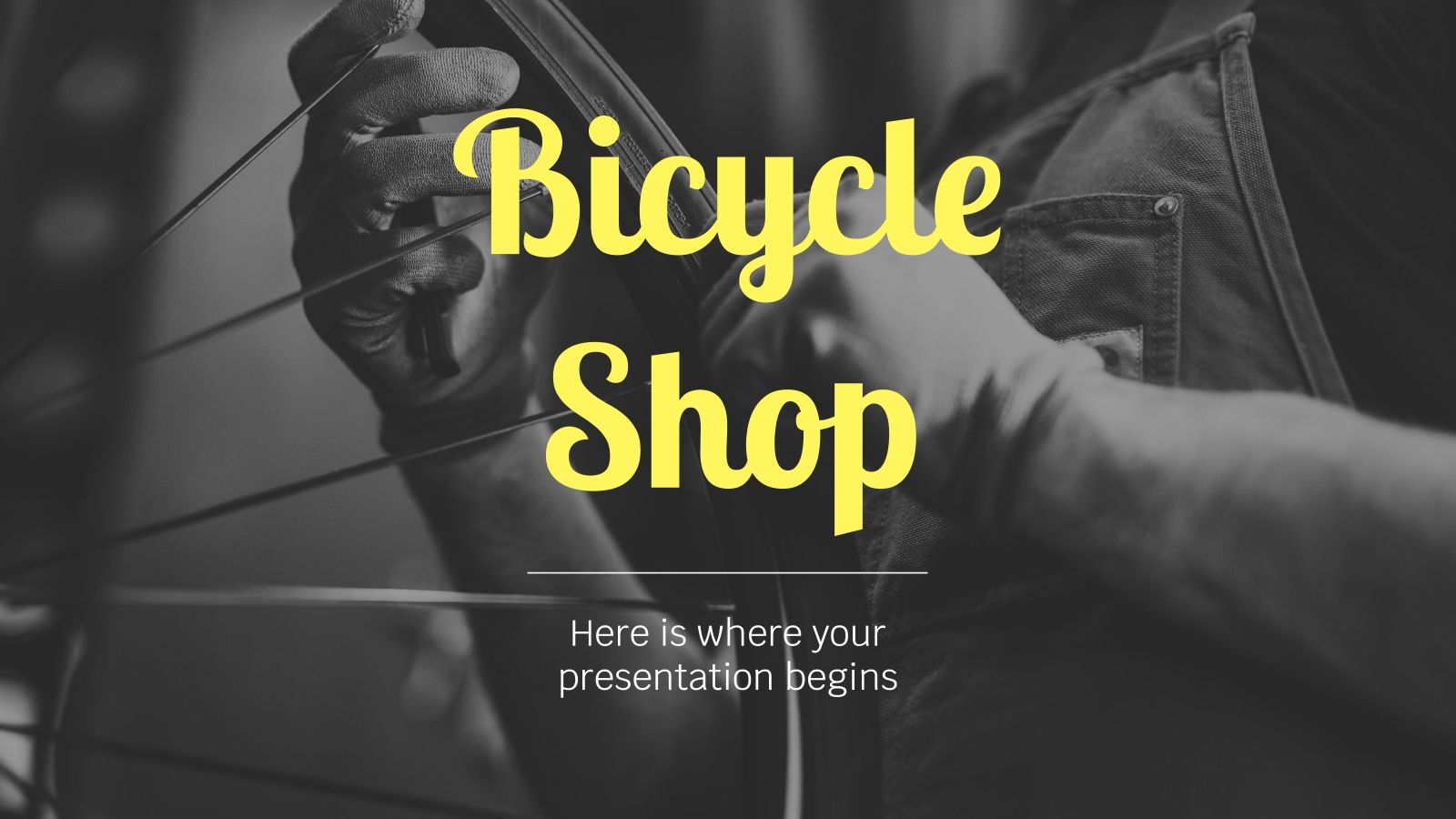 Bicycle Shop Google Slides theme and PowerPoint template