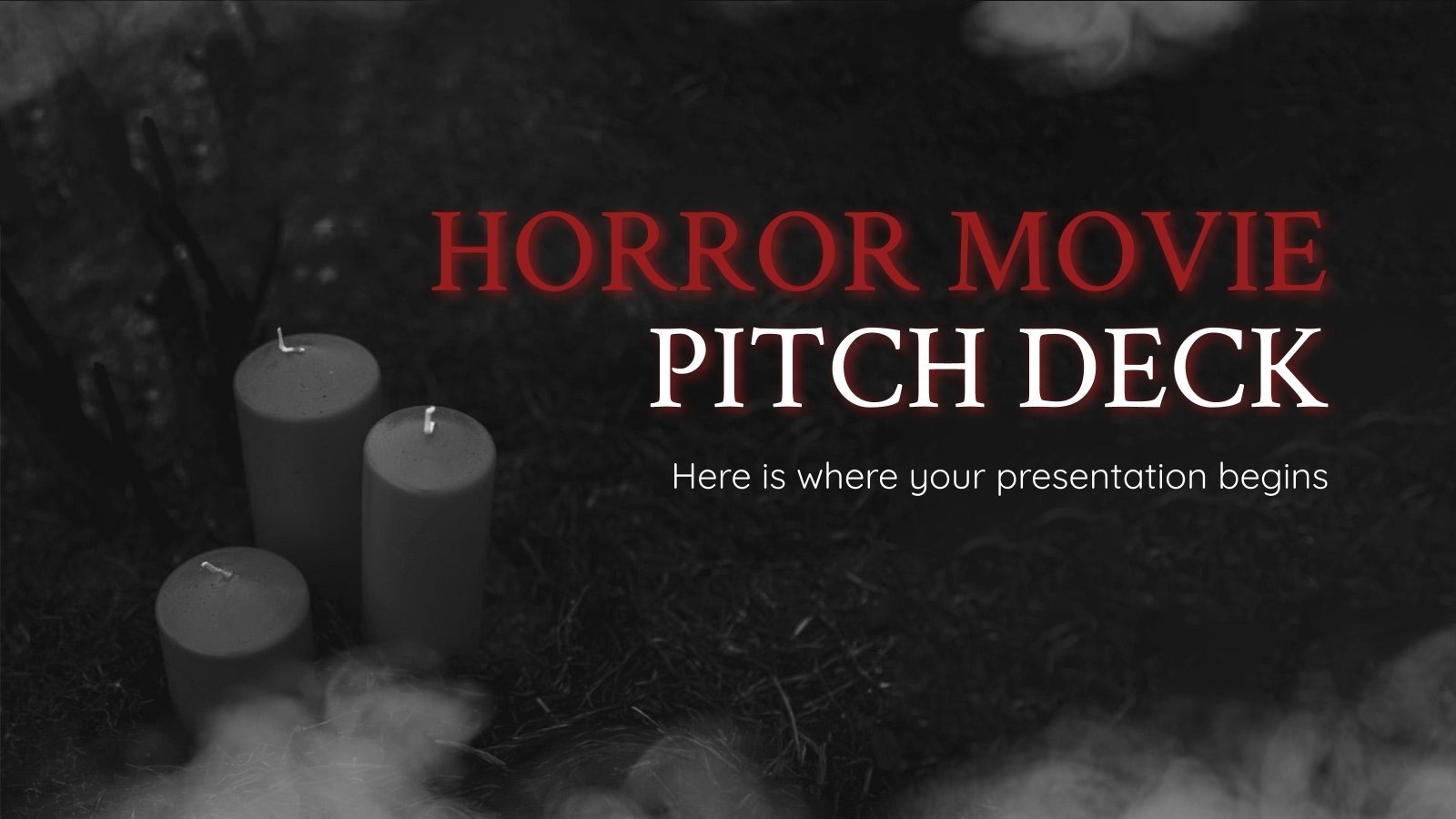 Plantillas gratis de estilo terror para Google Slides y PPT