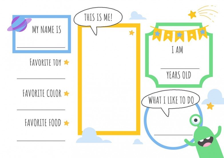 All About Me Sheets for Pre-K | Google Slides & PowerPoint