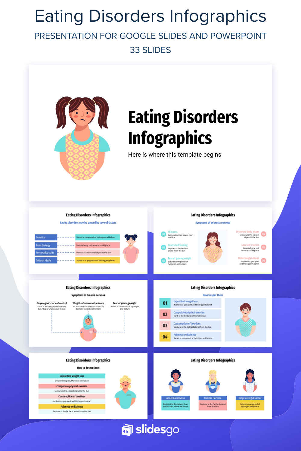 Eating Disorders Infographics | Google Slides & PowerPoint