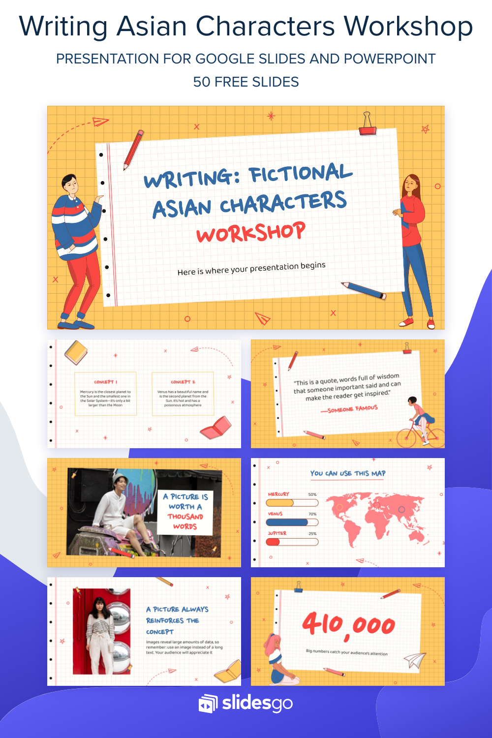 Fictional Asian Characters Workshop | Google Slides & PPT