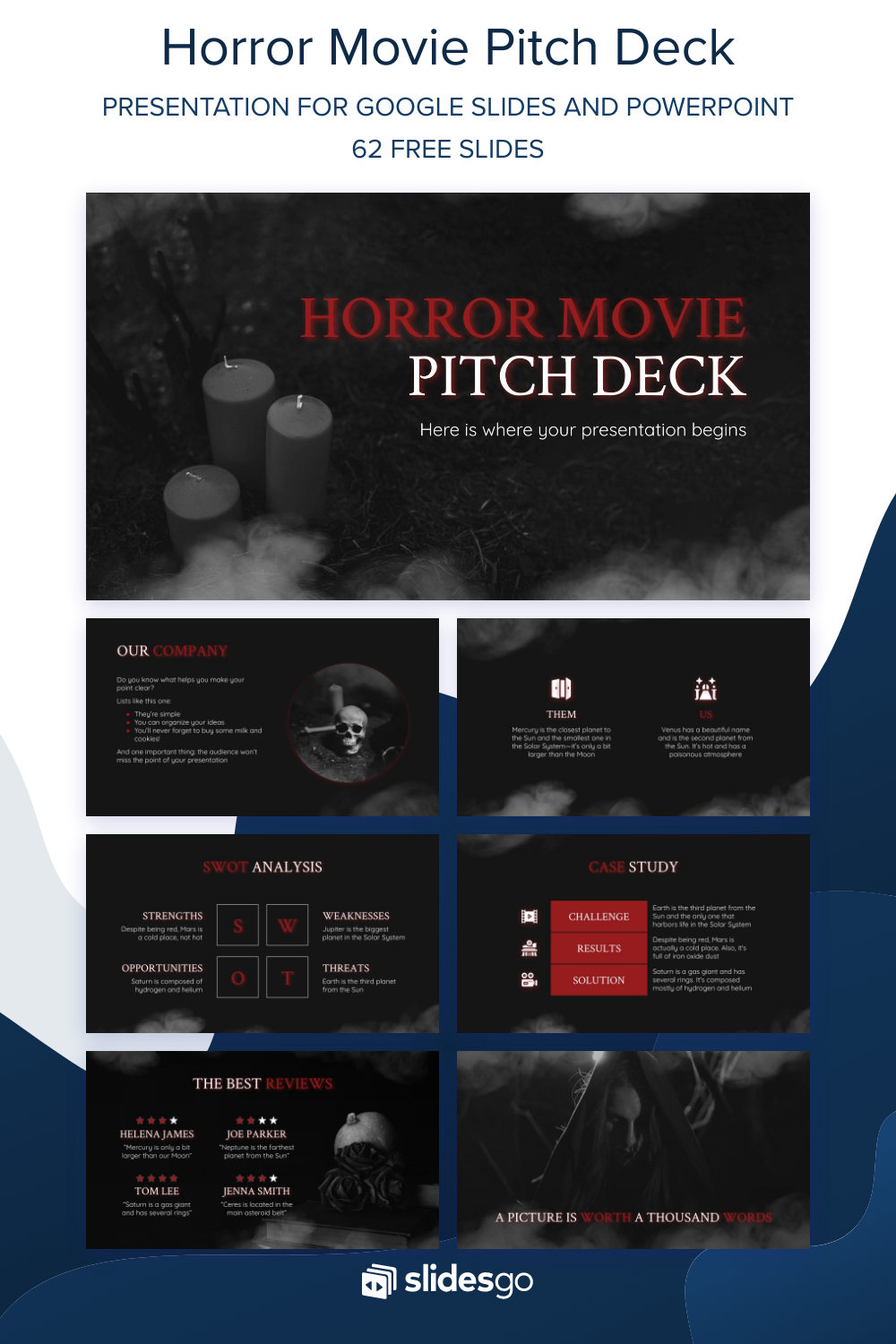 Horror Movie Pitch Deck | Google Slides & PowerPoint