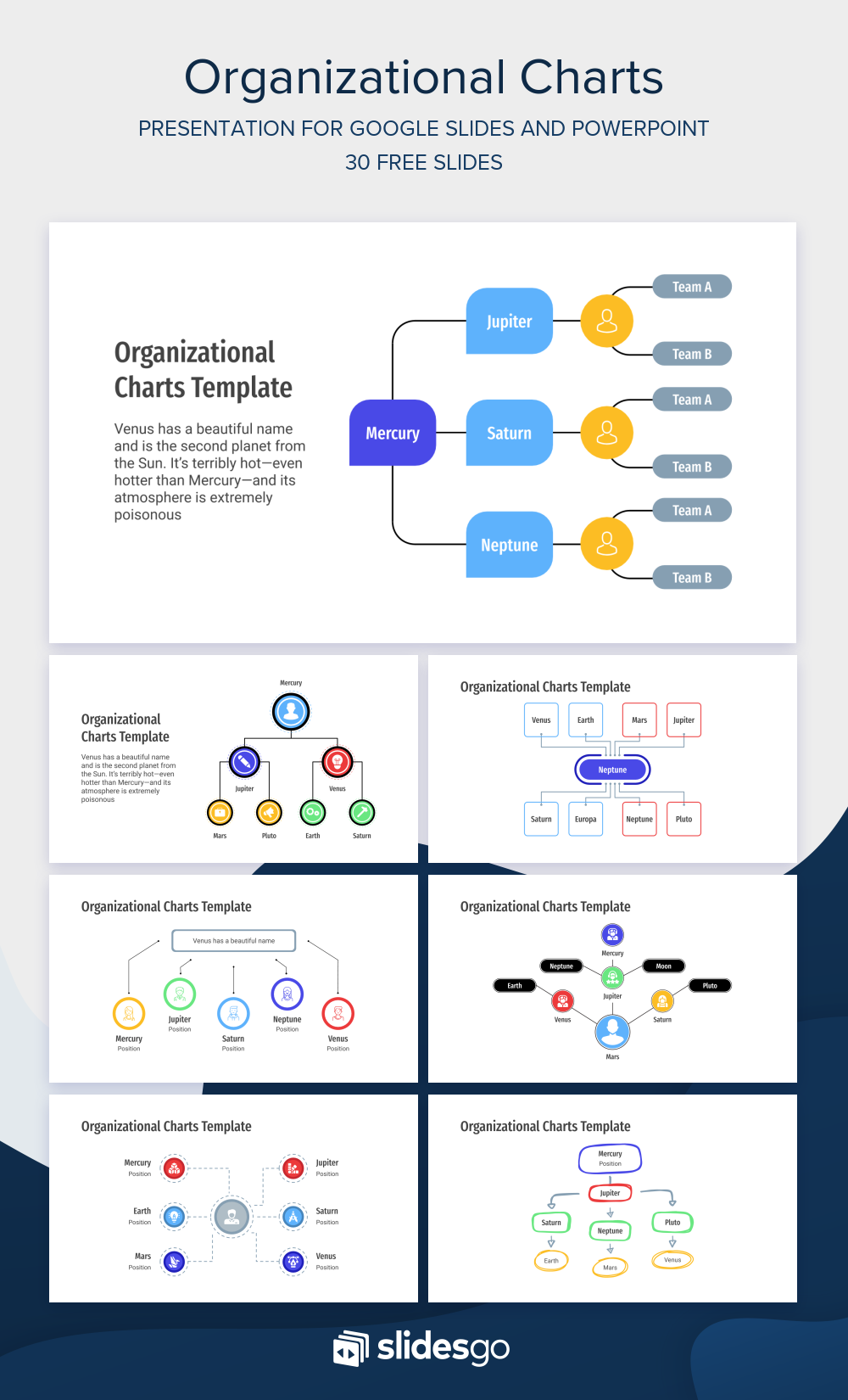 Free Organizational Charts for Google Slides and PowerPoint