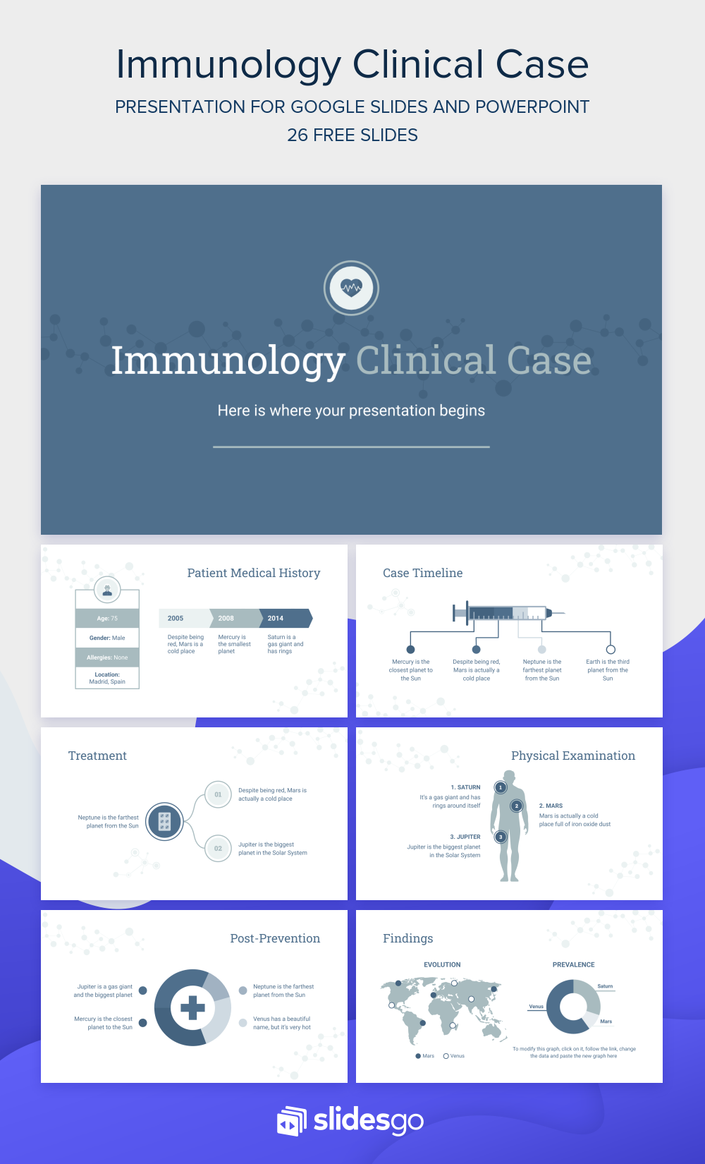 Immunology Clinical Case Google Slides and PPT template