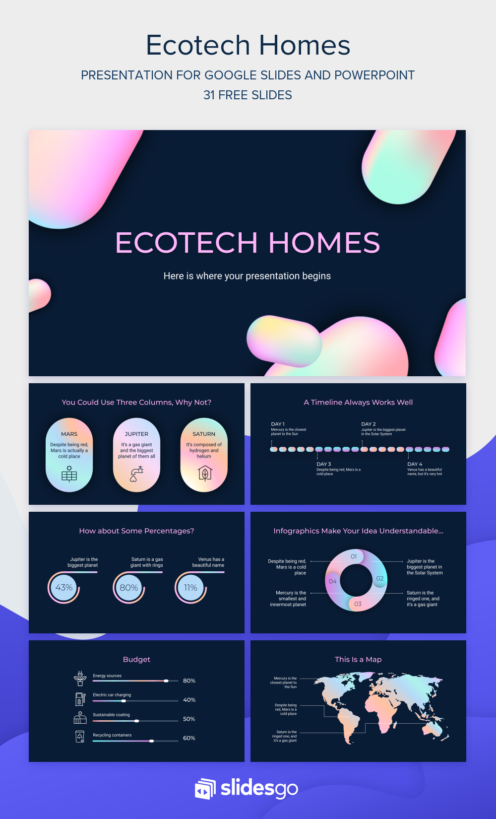 Ecotech Homes Google Slides theme and PowerPoint template