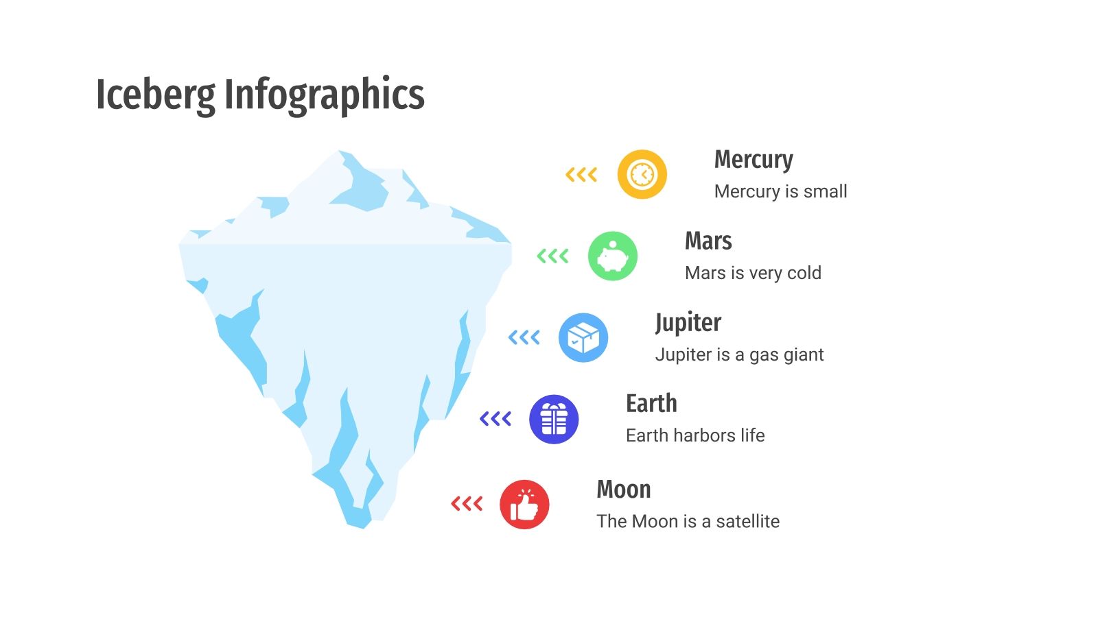Infografías de iceberg | Plantilla de Google Slides y PowerPoint