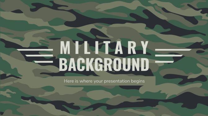 Free Google Slides & PowerPoint Templates on the Military