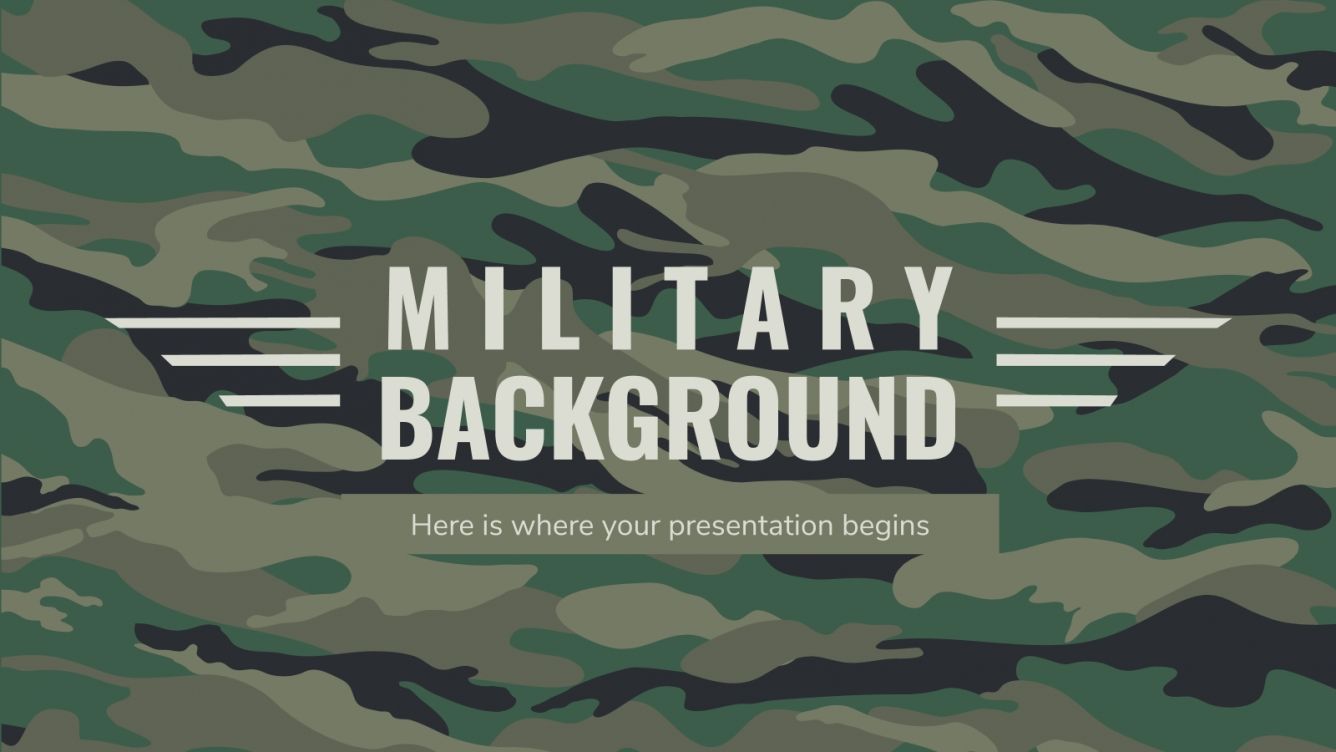 Military Background Slides theme and PowerPoint template