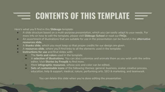 Military Background Slides theme and PowerPoint template