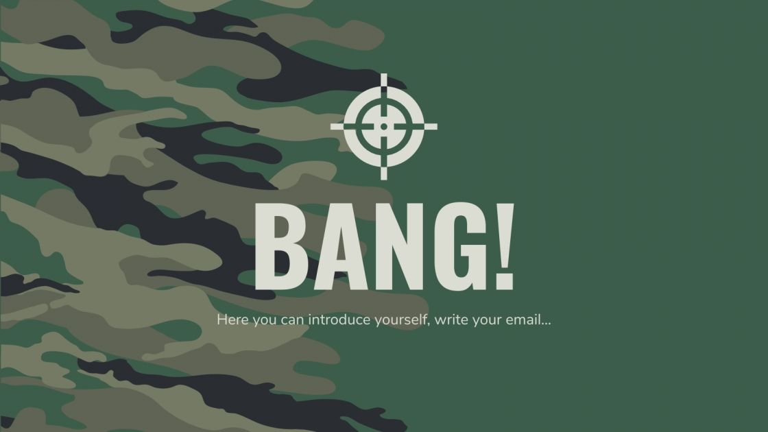 Military Background Slides theme and PowerPoint template