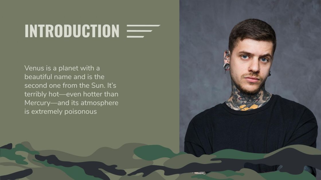 Military Background Slides theme and PowerPoint template